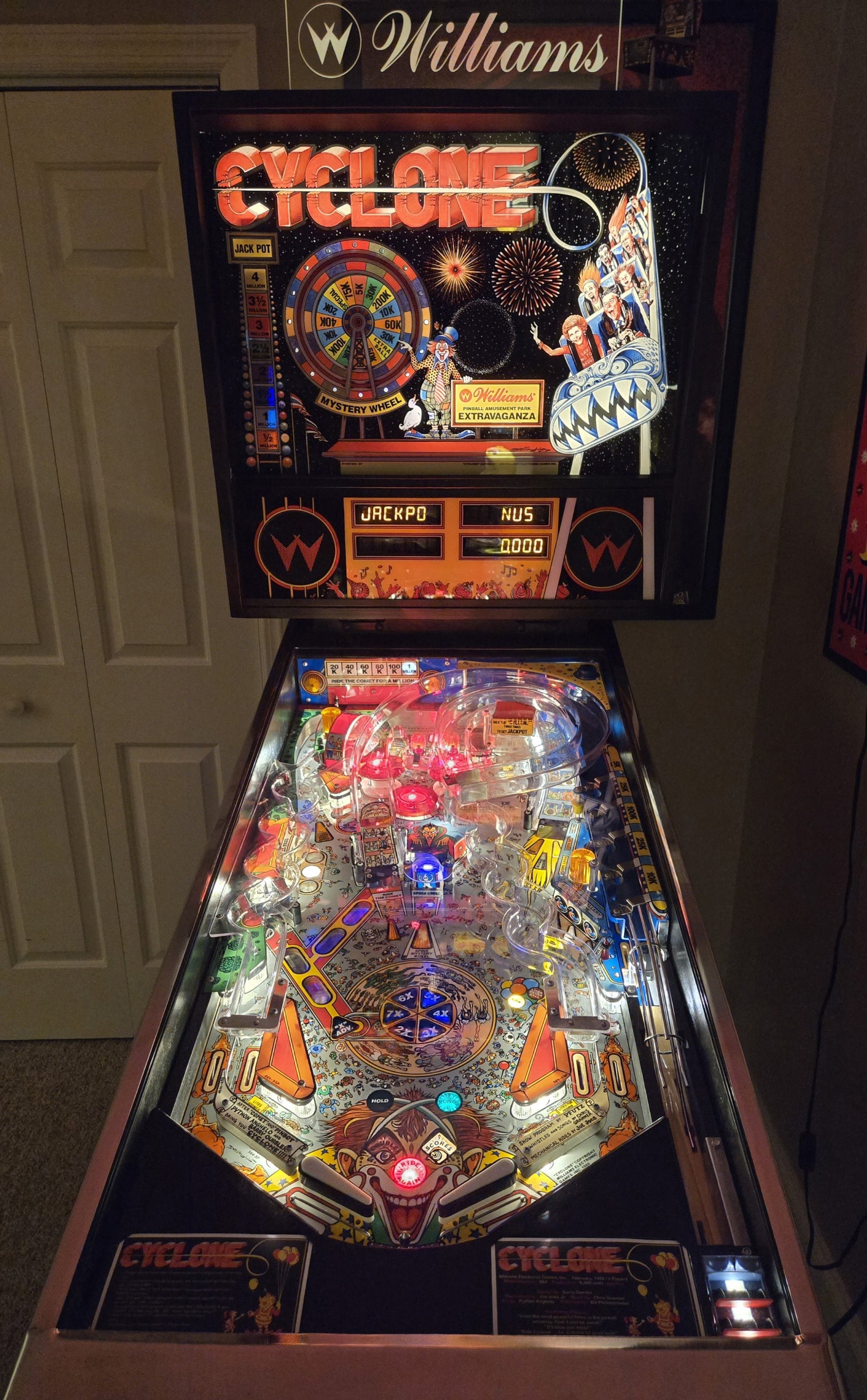 🔥 Cyclone Pinball Machine Total Restoration Refurbish Williams 1988 ...